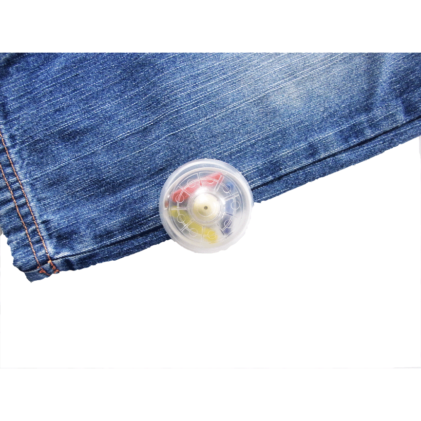 Hard label easytag 8.2 MHz Superlock transparent article surveillance